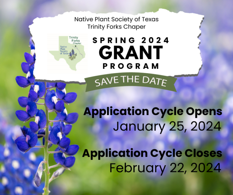 NPSOT Trinity Forks Grant Program - Native Plant Society of Texas